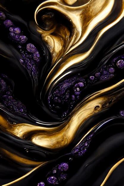Premium Photo Abstract Purple And Gold Marble Background