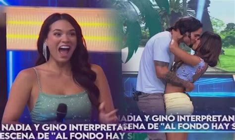 Jazmín Pinedo y su reacción al ver a Gino Assereto besando a su