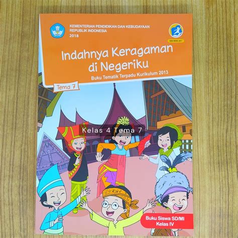Jual Buku Paket Siswa SD MI Kelas 4 IV Mata Pelajaran Tema 1 2 3 4 5 6