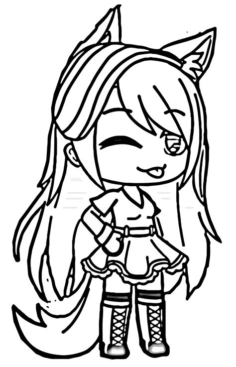 Girl From Gacha Life Coloring Pages In 2021 Chibi Coloring Pages Porn