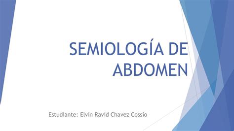 Semiolog A De Abdomen Elvin Chavez Udocz