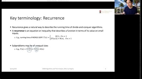 divide and conquer maximum subarray problem youtube
