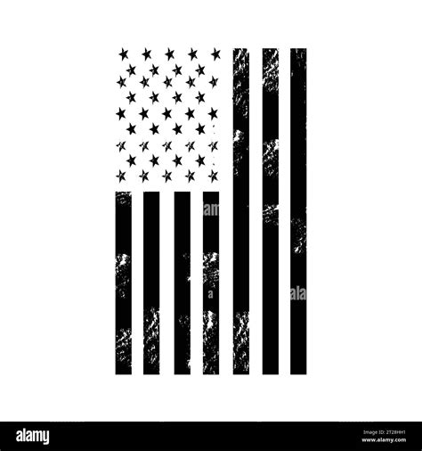 Grunge Usa Flag American Flag With Grunge Texture Vector Stock Vector