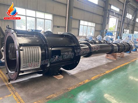 Máy bơm turbine trục đứng pccc Máy bơm tuabin chữa cháy