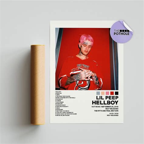 Lil Peep Posters Hellboy Poster Album Cover Poster Etsy