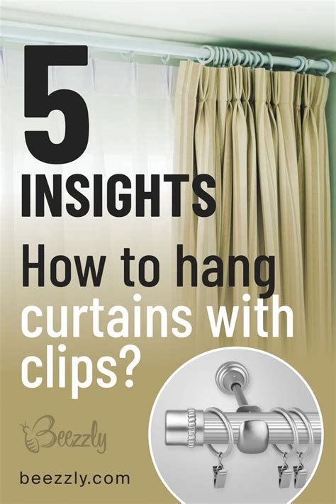 How To Hang Curtains With Clips Curtain Rings With Clips Curtain