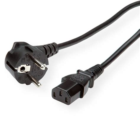 ROLINE Câble d alimentation IEC droit noir 1 8 m SECOMP France