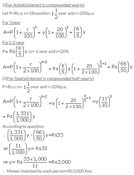 selina concise mathematics class 9 icse solutions compound interest using formula a plus