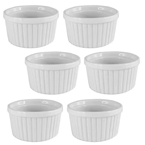 Ramequim De Porcelana Kit Ramequins Ml Para Molho Sobremesa