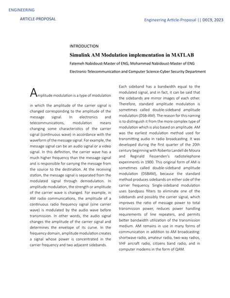 pdf fm modulation and demodulation simulink in matlab