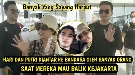 MOMEN HARI LIDA DAN PUTRI ISNARI BALIK LAGI KE JAKARTA DAN DI ANTAR