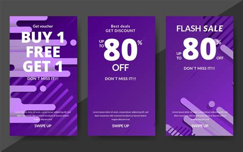 Flash Sale Discount Banner Template Promotion End Of Season Special
