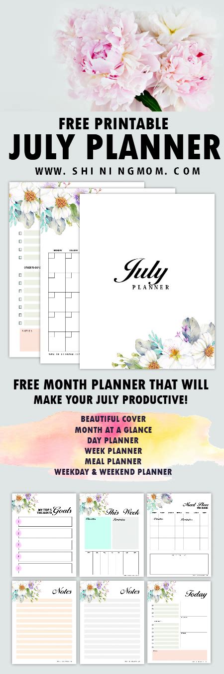 Free July Planner Plan Your Month In Style