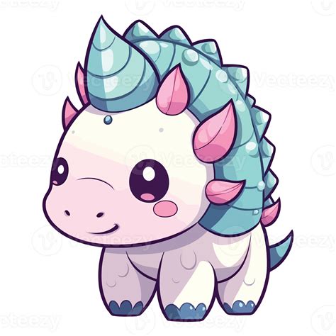 süß Einiosaurus Dinosaurier Illustration ai generativ 27234872 PNG