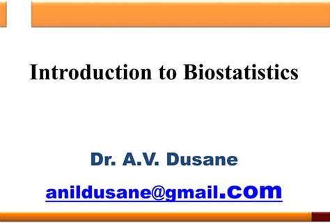introduction of biostatistics ppt