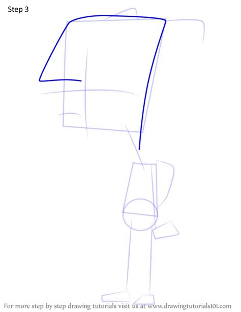 How To Draw Invader Flobee From Invader Zim Invader Zim Step By Step