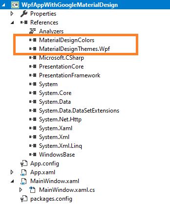 Wpf Application With Google S Material Design