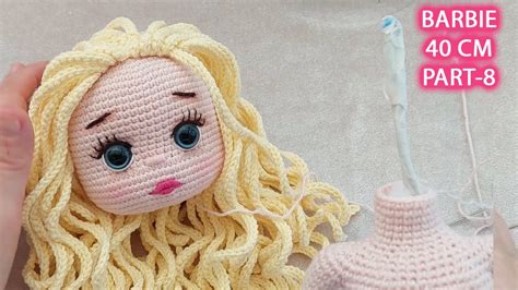 Amigurumi Barbie bebek 40 cm Part 8 Kafa birleştirme Subtitulos en