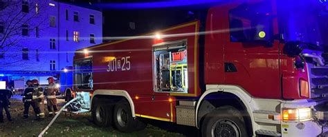 Pożar mieszkania przy ulicy Powstańców Wielkopolskich Komenda Miejska