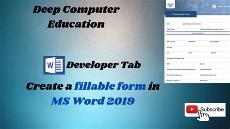 How To Create Fillable Form In Word For Mac At Christine Lattimore Blog
