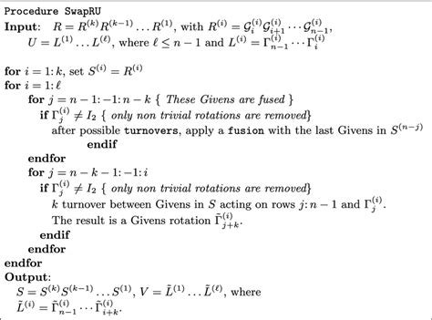 procedure to swap an upper and a lower generalized hessenberg matrices download scientific diagram