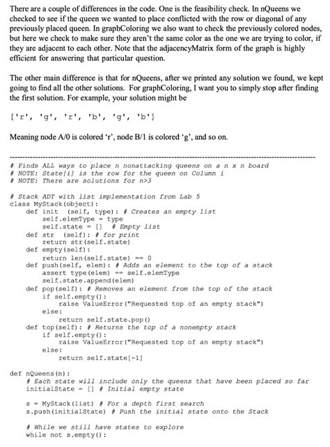 solved backtracking given the code below for the nqueens