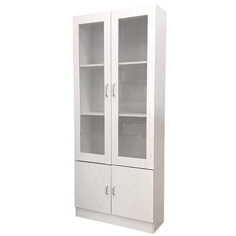 Estantería Vitrina 2 puertas 170cm blanco Tiendas Anticrisis El Castor