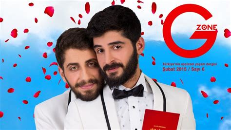 Newlywed Turkish Gay Couple On The Cover Of Turkeys First Gay Magazine G Zone Lgbt