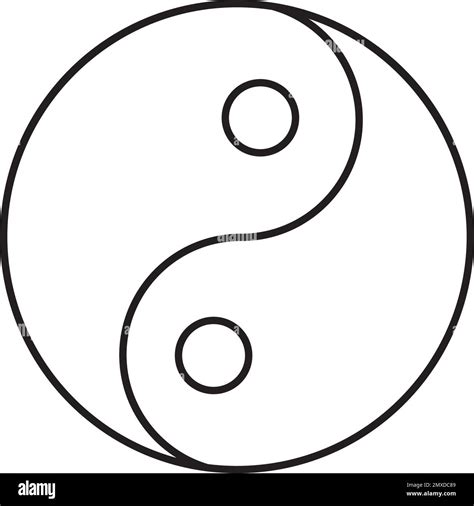 Ying Yang Symbol Of Harmony And Balance Stock Vector Image Art Alamy