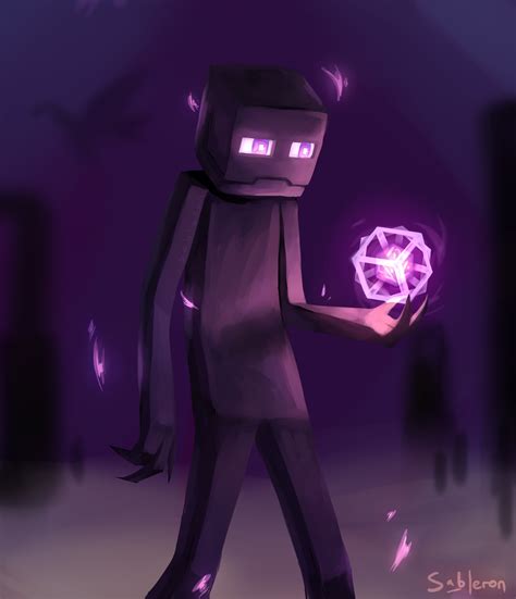 Two Years Later I Finally Repainted My Old Enderman Fanart R Minecraft