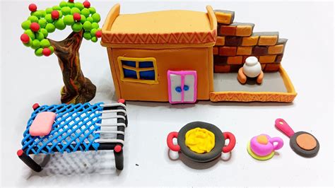 Amazing DIY How To Make Polymer Clay Miniature House Kitchen Set