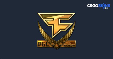 Sticker Faze Clan Gold Krakow Csgoskins Gg