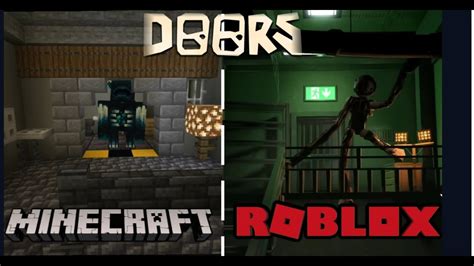 I REMADE Roblox DOORS Door 100 In Minecraft ENDING CUTSCENE Roblox