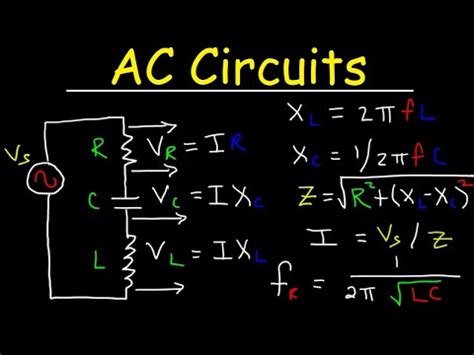 Learn Ac Circuits Impedance Resonant Frequency Mind Luster