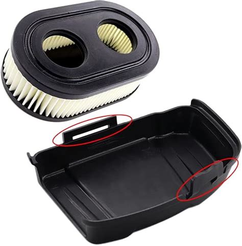 MCHNIC Couvercle de filtre à air avec filtre à air pour tondeuse à