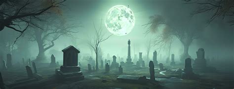 Spooky Graveyard Background