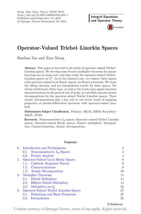operator valued triebel lizorkin spaces request pdf