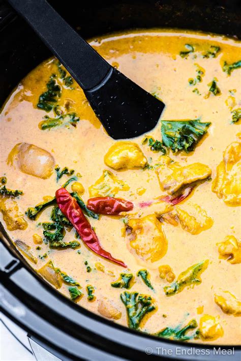 Crockpot Thai Chicken Curry The Endless Meal