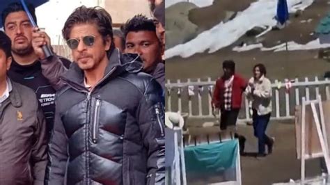 Shah Rukh Khan Taapsee Pannu S Dunki BTS Video Leaked From Kashmir