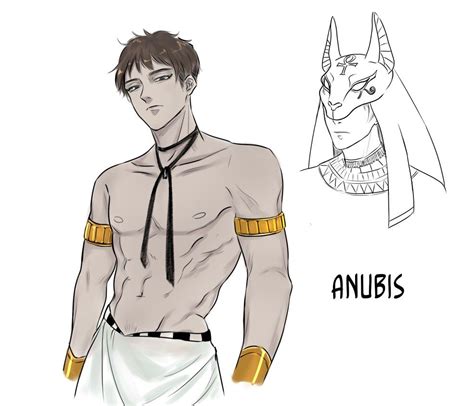 Anubis Anime Egyptian Anubis Character Design Male