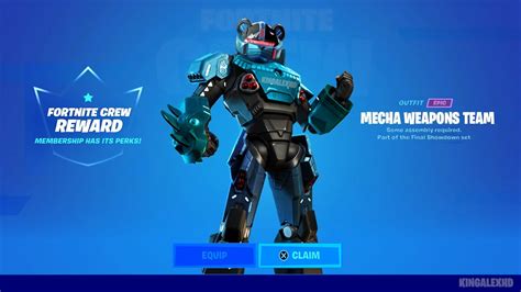 How To Get Mecha Strike Commander Skin June Fortnite Crew In Fortnite