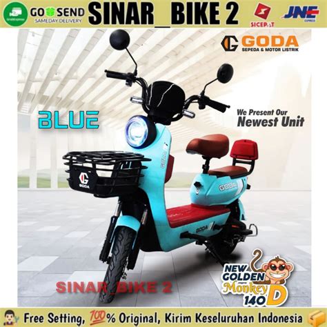 Jual Sepeda Listrik GODA 140D 140 D GOLDEN MONKEY 500 Watt Electric E