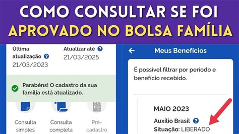 COMO SABER SE FOI APROVADO PRA RECEBER O BOLSA FAMÍLIA EM 2023 YouTube