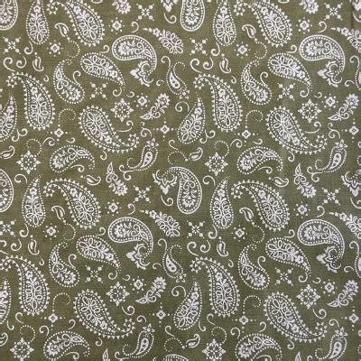 Tissu Popeline de Coton Motif Cachemire pour Vos Créations