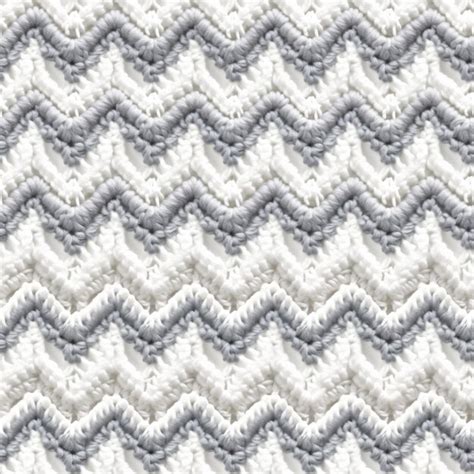 Premium Photo A Close Up Of A White And Gray Chevroned Pattern