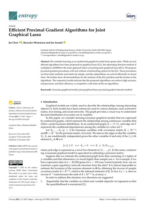 pdf efficient proximal gradient algorithms for joint graphical lasso