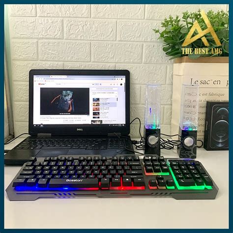 Bàn Phím Gaming Chính Hãng Đèn LED 7 Màu BOSSTON K380 Chuyên Game Bàn