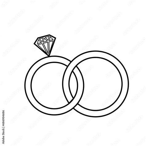 Marriage Rings Svg Png Ring Svg Wedding Svg Clipart Silhouette