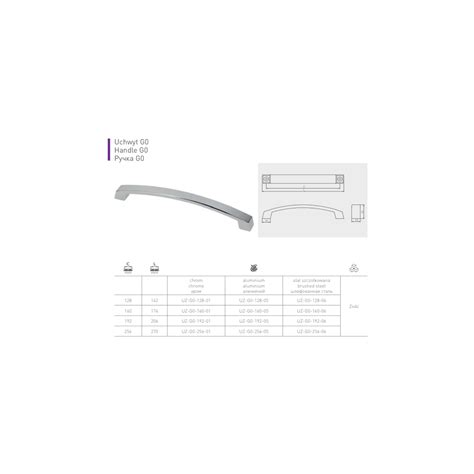 Uchwyt Meblowy GTV UZ G0 160 Mm Aluminium