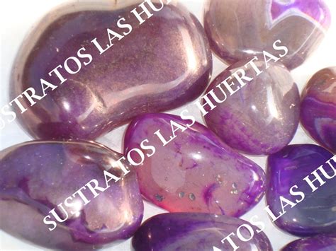 Piedra Cuarzo Morado Pulido Importado Natural Curativo Kg